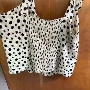 Reformation | Tops | Reformation Ellora Ink Blot Blouse Top New Size 22 ...